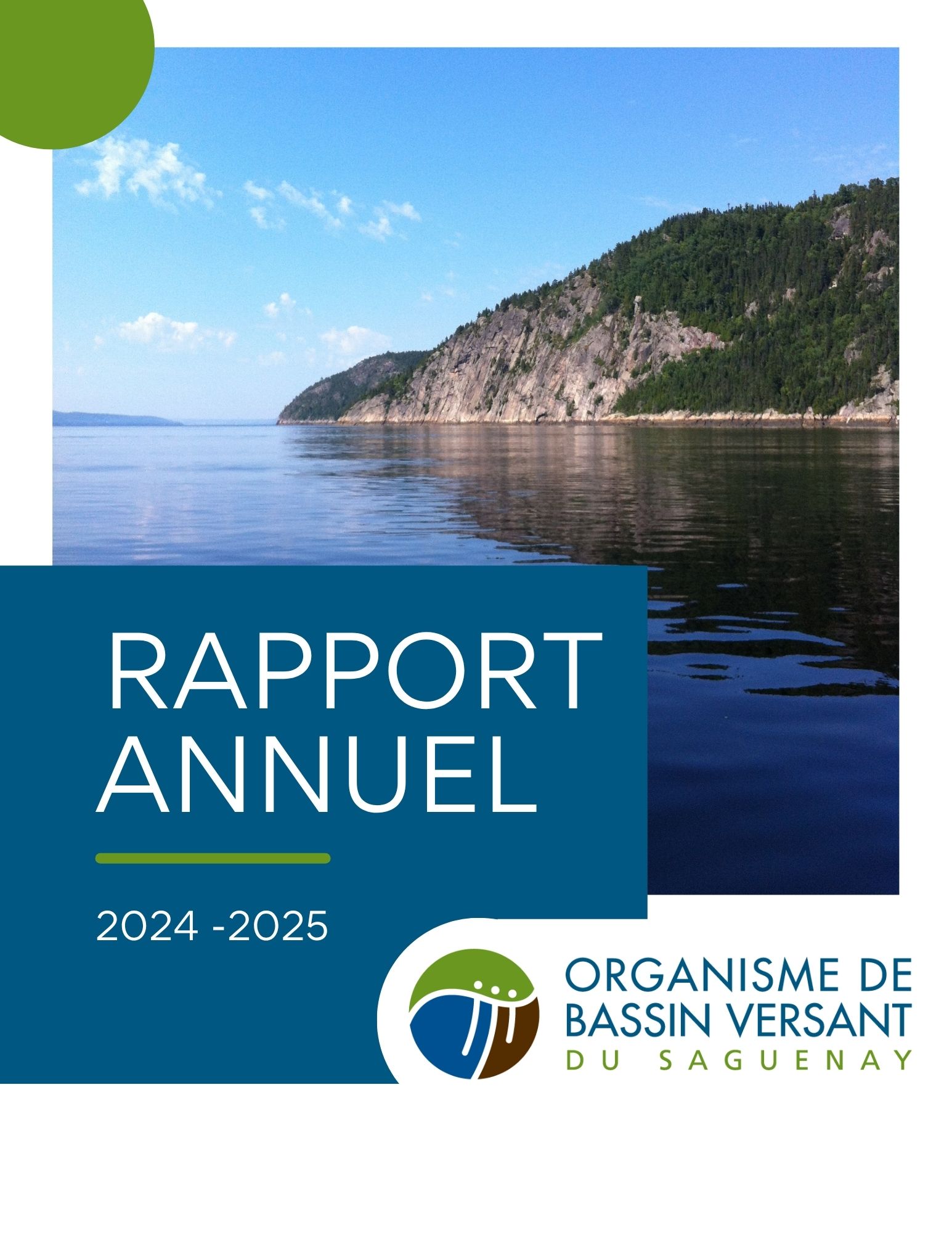Rapport annuel 2024-2025 | OBV Saguenay